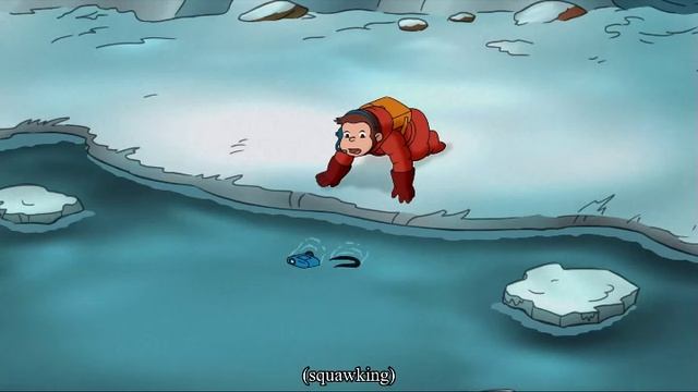 Curious George - 101 - Ice Station Monkey (Learn English Language with subtitles)