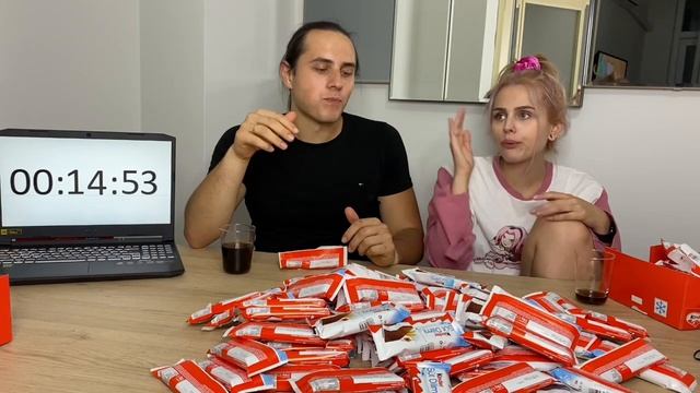 102 Киндер молочных ломтика Challenge Реально_!