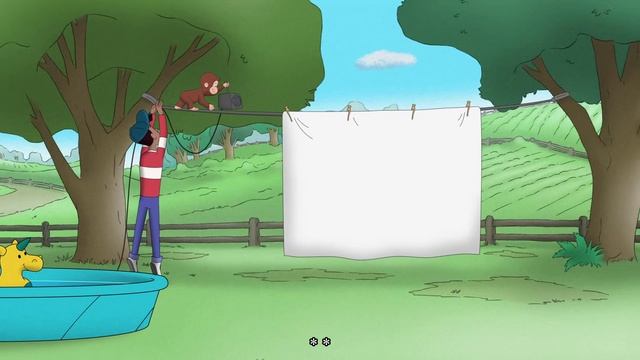 Curious George - 310 - The Dive-In Movie (Learn English Language with subtitles)