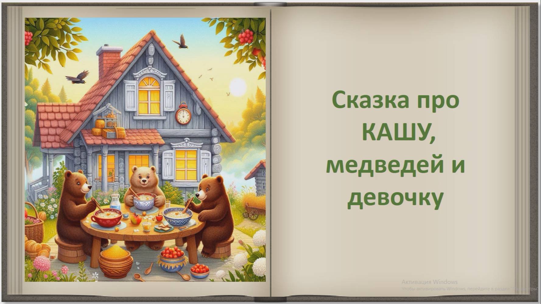 Три медведя. Про Кашу и девочку Машу