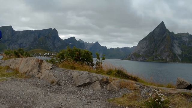 Ч.11Велопробег в город (А) О. кЛофотены,Норвегия.Рыбный магазин в Рейне.Sandsletta Camping
