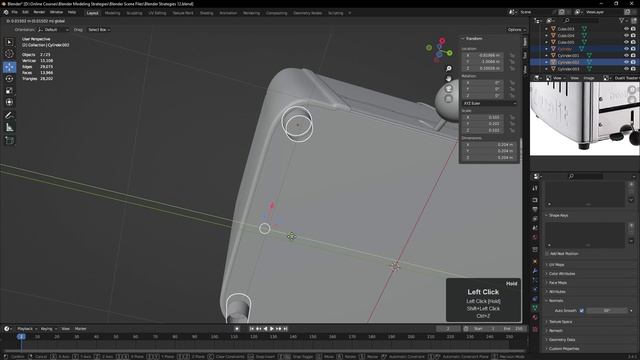 13 - Fixing Geometry Issues. STRATEGIES for MODELING and TEXTURING in Blender