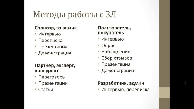 Методы работы с заинтересованными лицами. Денис Бесков #системныйаналитик #системныйанализ