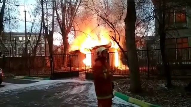 Пожар в Лыткарино на Пионерской, 12а