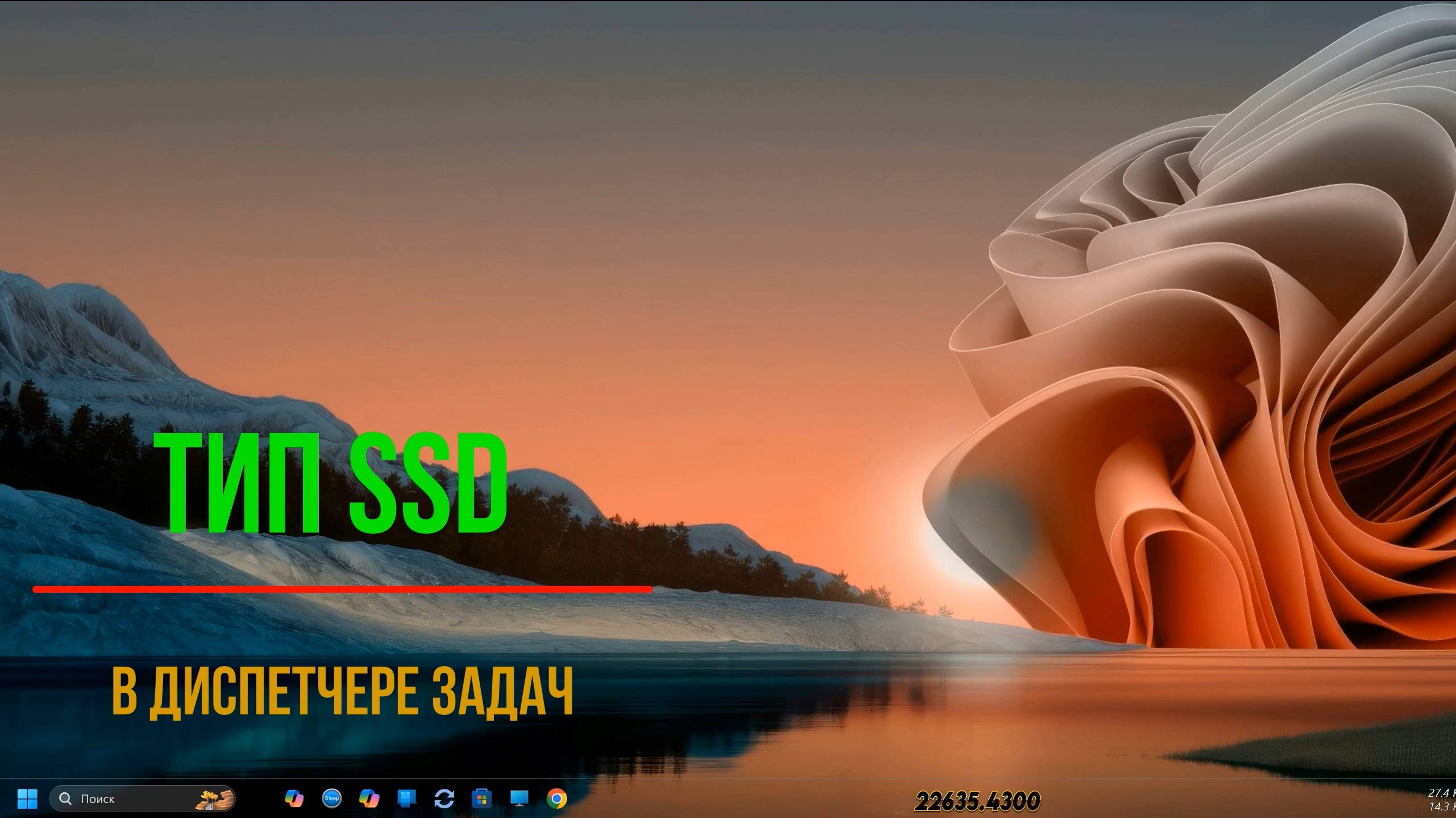 Тип SSD в Диспетчере Задач