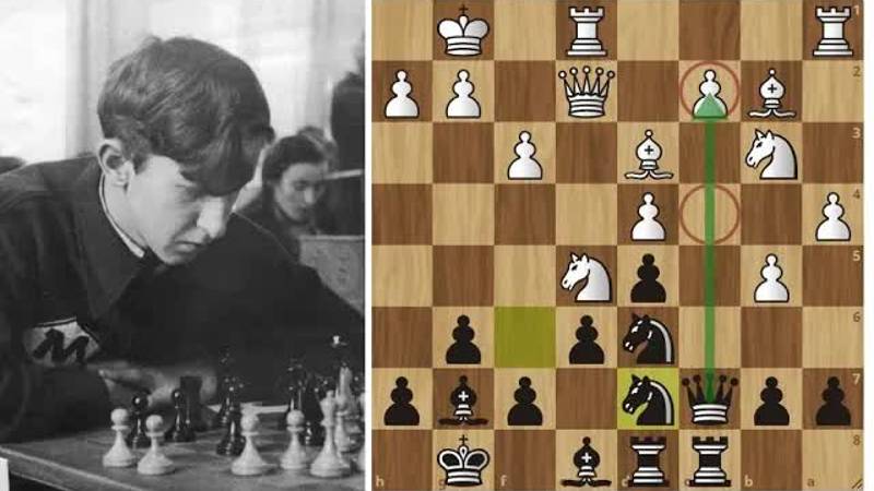 Красивый позиционный перекат Пирца от Василия Смыслова! Шахматы.