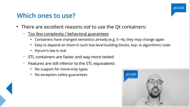 Qt Container in Qt 5 and Qt 6 - Qt Containers or Standard Library Containers