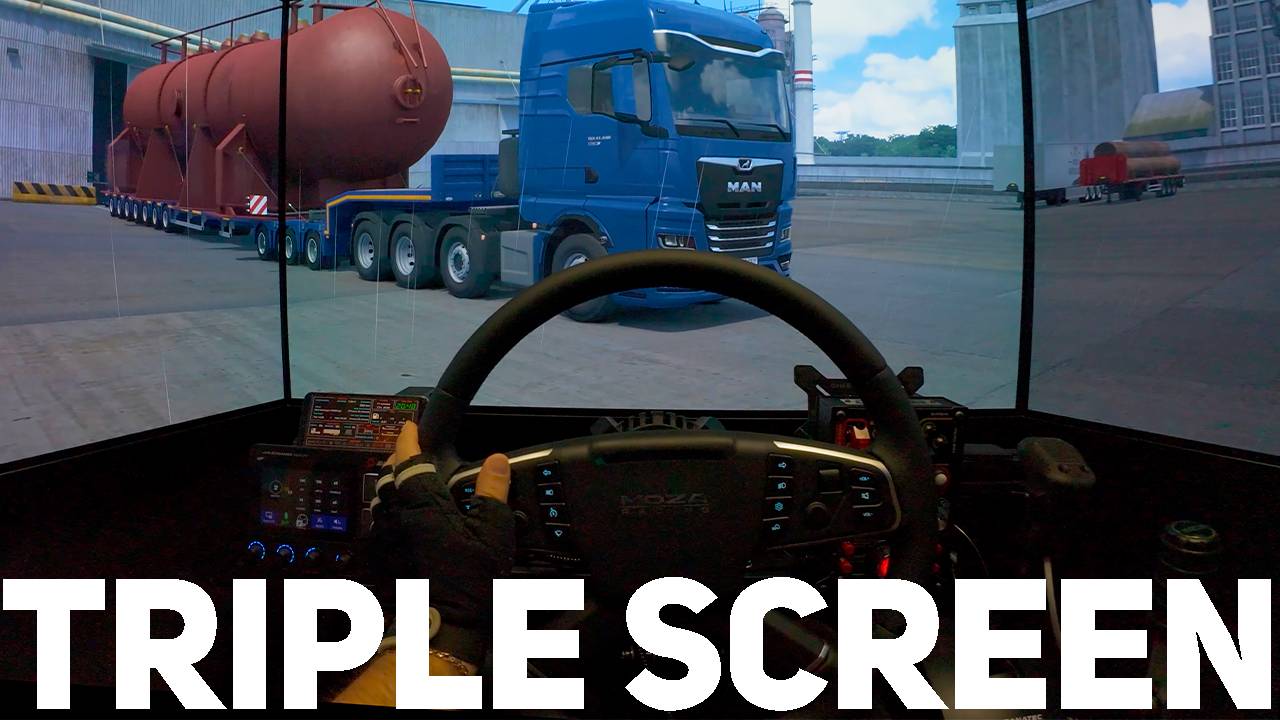 Везем негабаритный груз в ETS2 на трипле