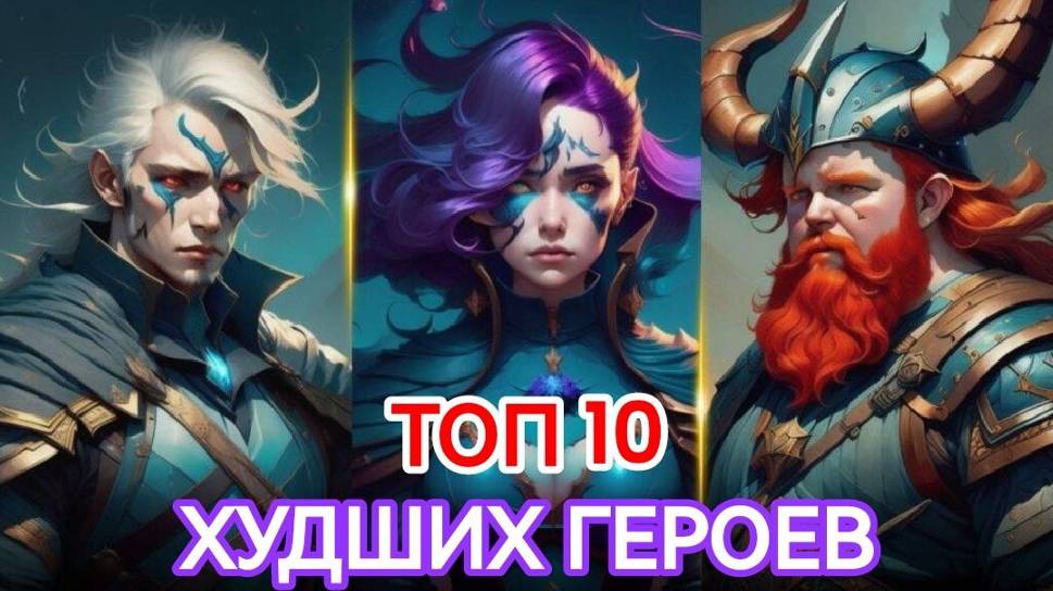 ТОП 10 ХУДШИХ ГЕРОЕВ ПО ВИНРЕЙТУ  В  MOBILE LEGENDS / МОБАЙЛ ЛЕГЕНДС