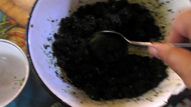 DSCN7871 Абхазская витаминная зеленая  аджика.