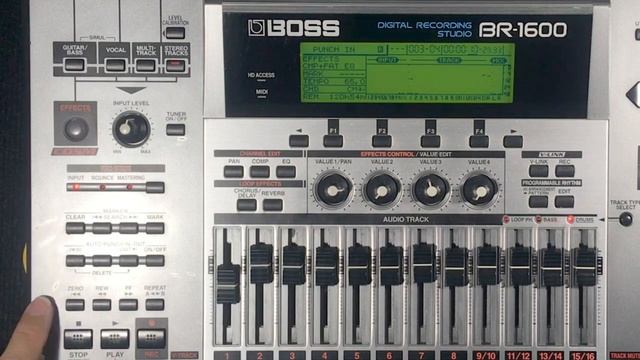 Boss BR 1600 How to Correct Mistakes Using Punch In