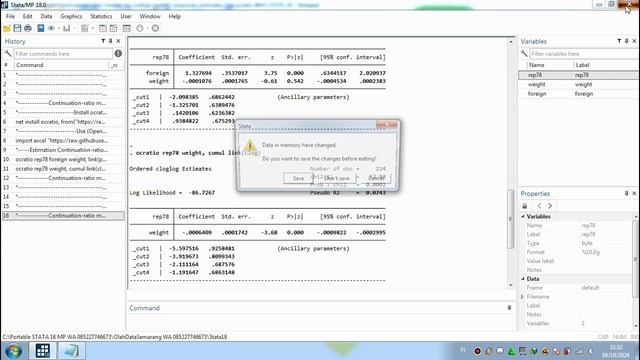 g.ridge With R Software And ocratio With STATA 18