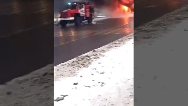 5 декабря 2018 - Горит грузовик в Лыткарино