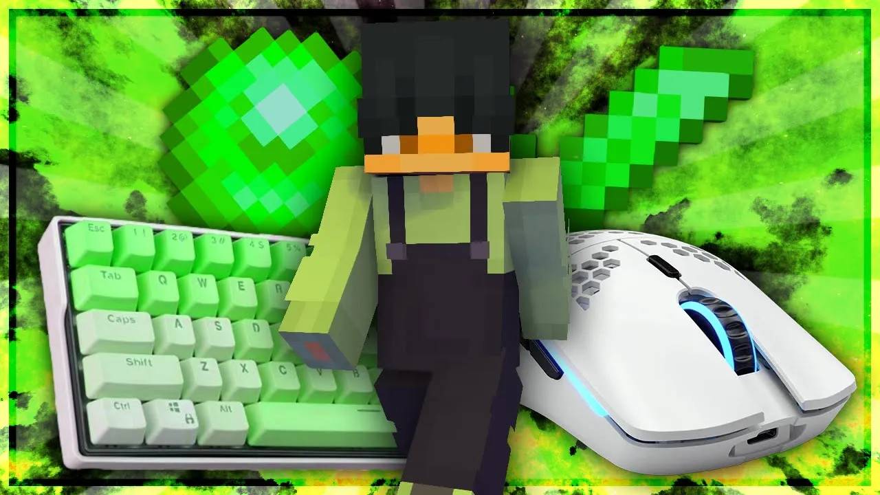 (Telly Bridging) Bedwars ASMR Звуки клавиатуры и мыши _ Hypixel Bedwars[1080p60]]