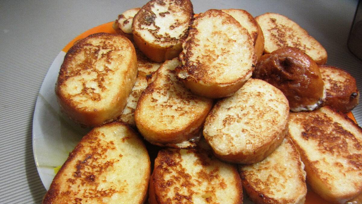Самое быстрое и вкусное блюдо. Гренки.