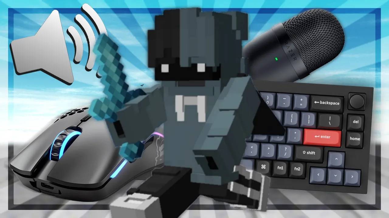 КЛАВИАТУРА + МЫШКА АСМР БЕДВАРС МАЙНКРАФТ 1.8.9 #bedwars #hypixel #asmr #АСМР