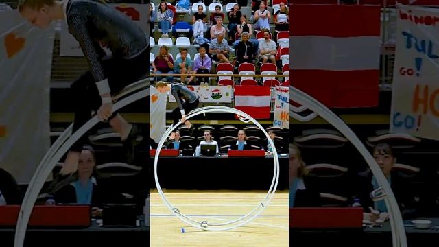 World Championships #2024 in #gymwheel Woman Kira Homeyer #worldchampionship #gym #winner #gymreels