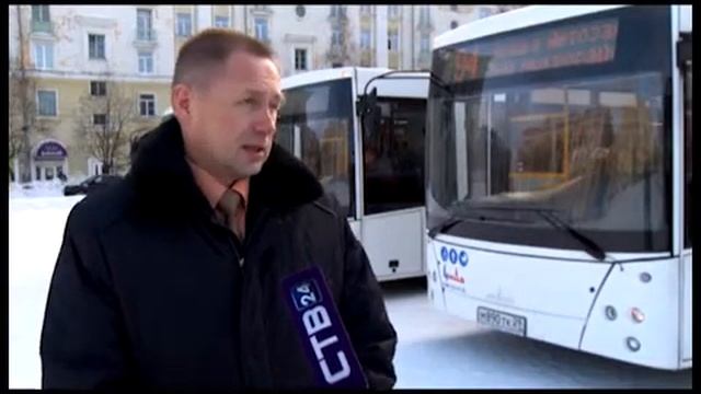 Табло ITLINE_ Новостной сюжет об обновлении автопарка Северодвинска