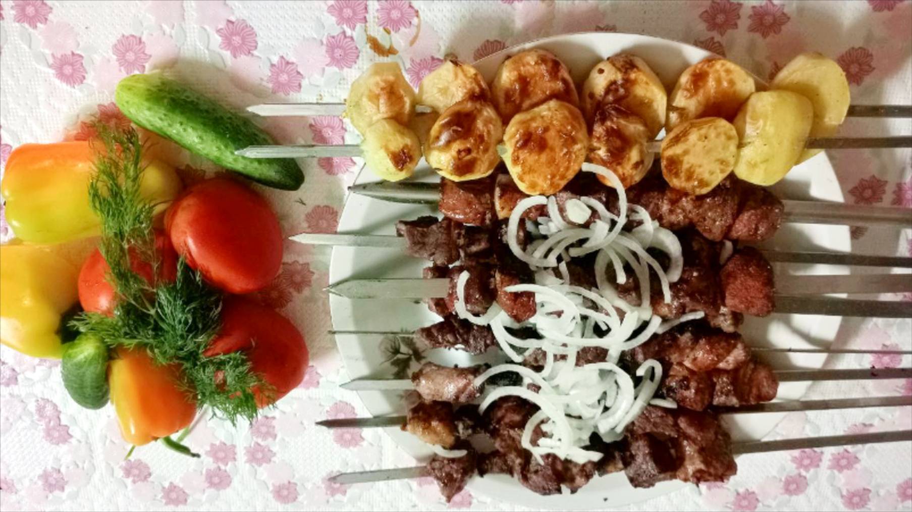 Шашлык из трех видов мяса! Необыкновенно вкусный шашлык!