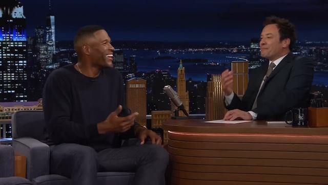 Michael Strahan Talks About Becoming A Grandfather And His Daughter Beating Cancer _ Tonight Show