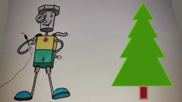 Мигающая ёлка.