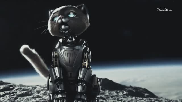 Робот с астероида-Улыбка 🤖(нейро клип)