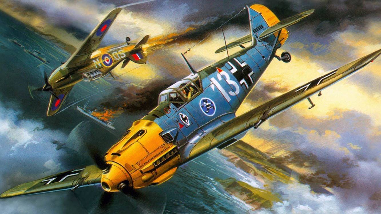 Cимуляторные бои на немецкой авиации полтора часа (без комментария).