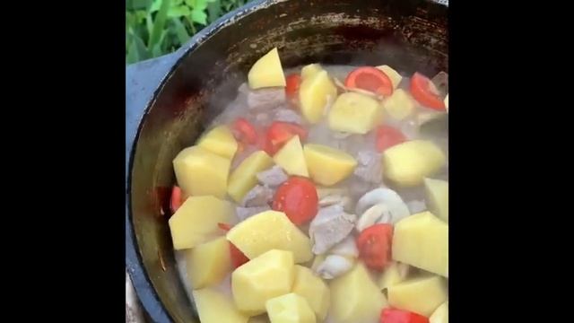 Жаркое в казане по « Евдокимовски»