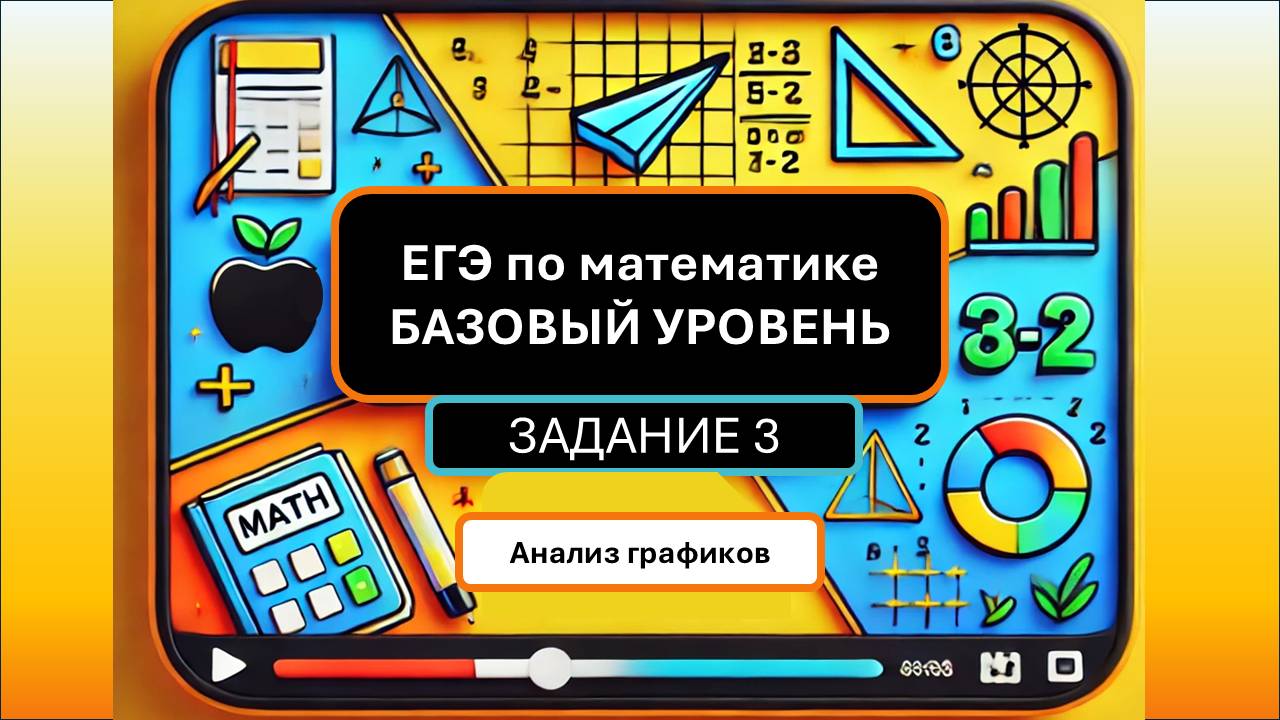 Разбор Задания 3 (Анализ графиков) из ДЕМО варианта ЕГЭ по математике БАЗОВОГО уровня
