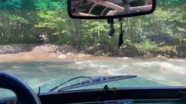 Абхазия   через горную речку