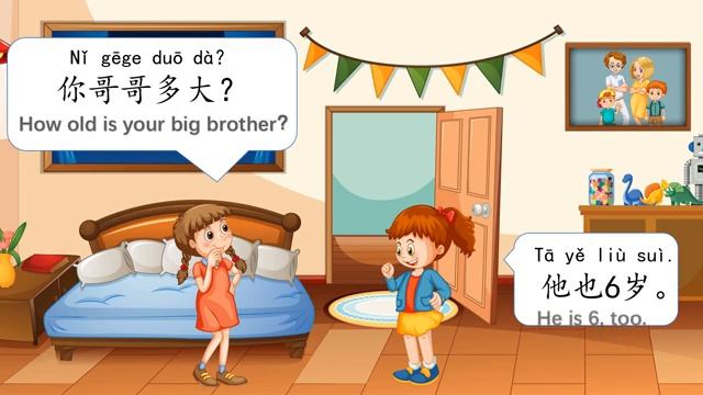 YCT1_5 Сколько лет? На китайском