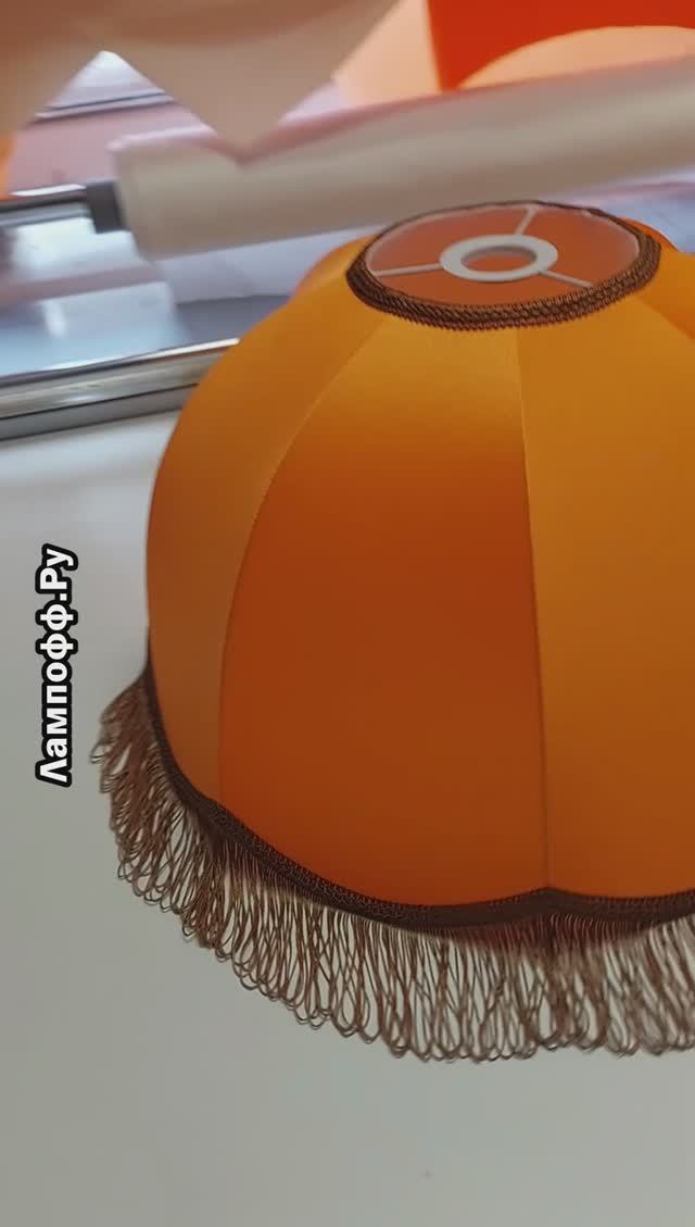 Ретро-абажур диаметром 50 см, винтаж под старину #retro #дача #абажур