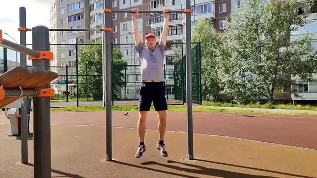 ‼ Друзья,а вот и третий тест челленджа "Физкультура и спорт в 50+": вис на турнике...♂♀♀