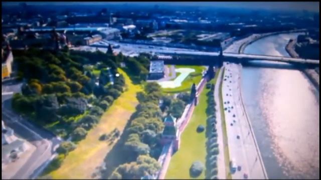 Москва.#Кремль,с воздушного шара