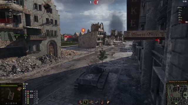 WOT. Один против команды ботов. 7 : 0
