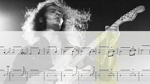 Как играть на гитаре Mistreated - Deep Purple с табулатурами