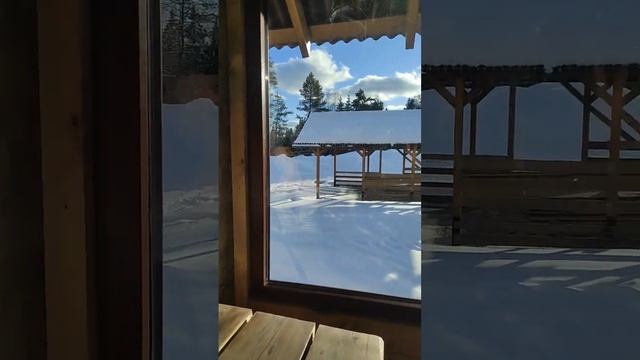 Вид из кафе, рядом с долиной водопадов. Республика Карелия. #shorts