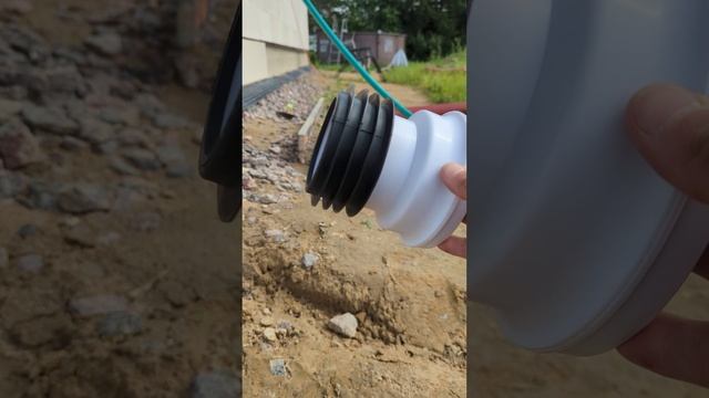 Лайфхак. Бюджетное соединение труб ливневой канализации.