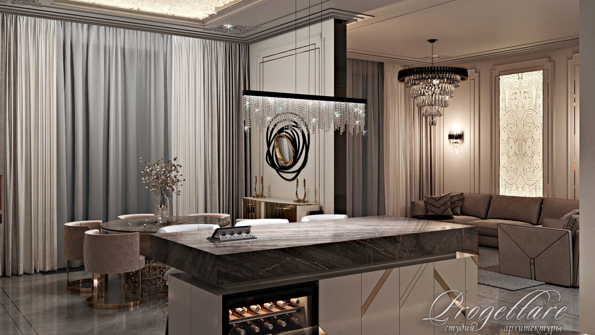 Проект квартиры 120 м.кв в ЖК «5 звёзд» #Интерьер #ОбзорИнтерьера  #ДизайнКвартиры