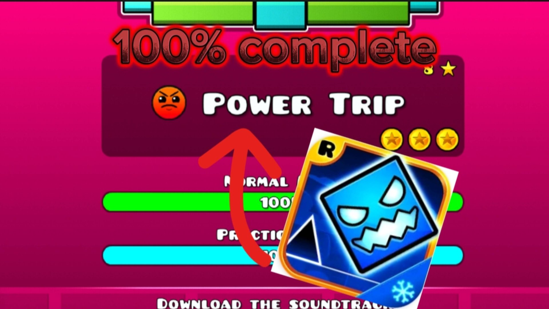 ГЕОМЕТРИ ДАШ - Power trip - 100% complete