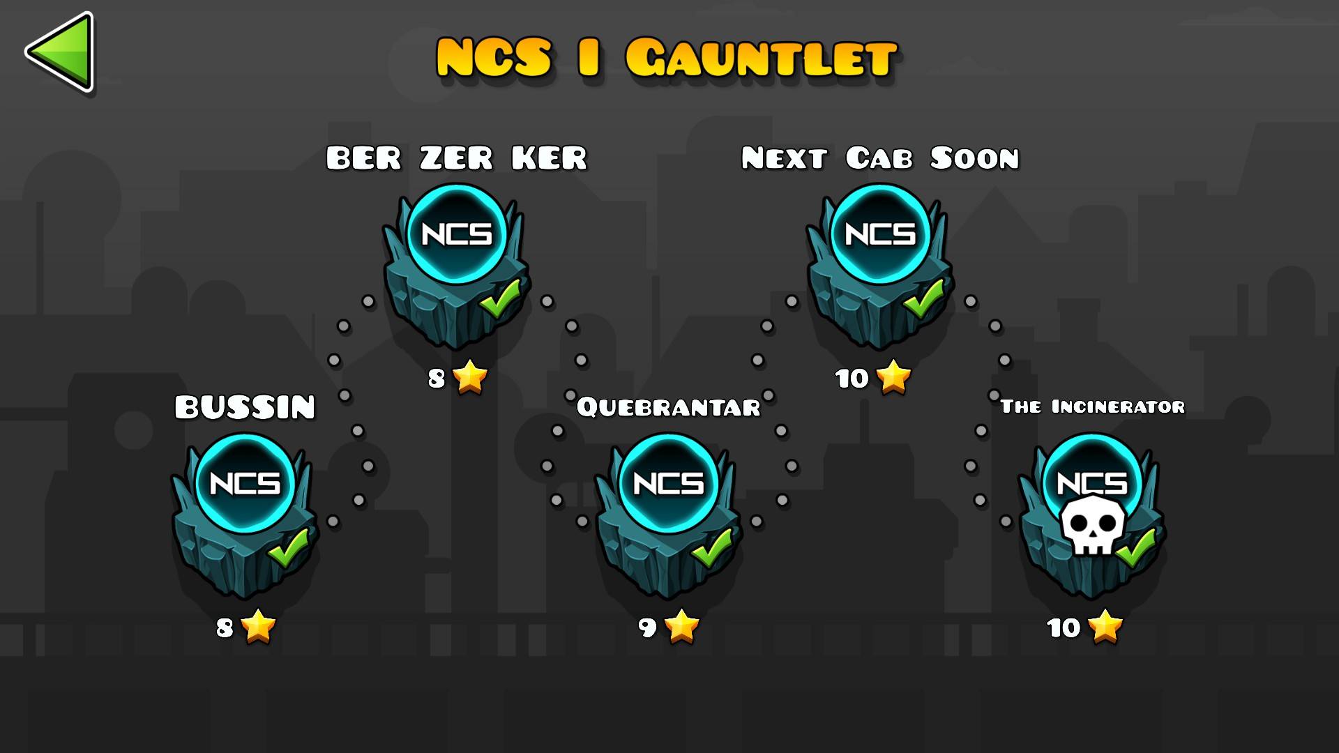 NCS 1 GAUNTLET COMPLETE