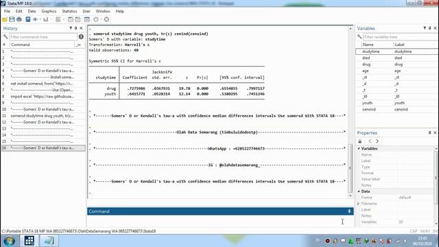 mblm With In R Software And somersd With STATA 18
