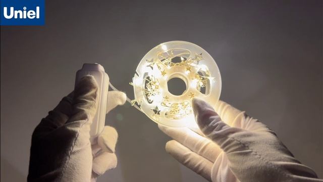 Новогодняя гирлянда на ёлку Uniel ULD-S0500-125/DTA WARM WHITE IP20 DEWDROP UL-00012122