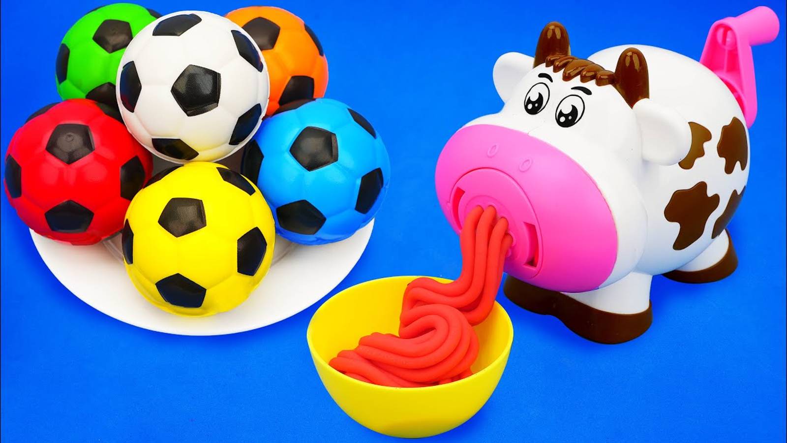 Первые мультики. Игрушки для детей. Пластилин Плей-до. Слаймы. Звуки АСМР