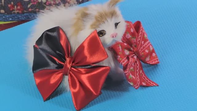 Бантики из лент по шаблону. Бантики"Канзаши" мастер-класс. Мария Калугина.