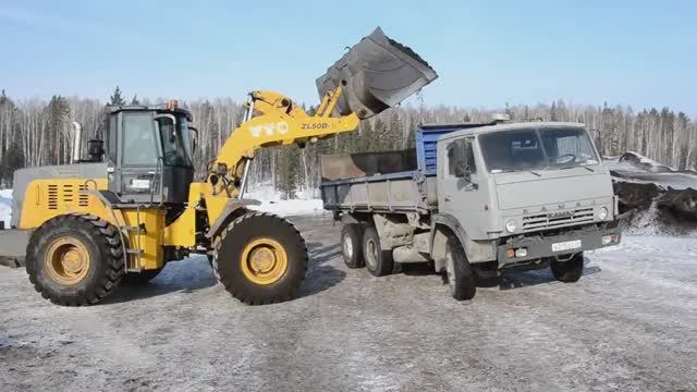 Едем на Камазе В Карьер За Углем. Грузимся прямо на угольном разрезе.