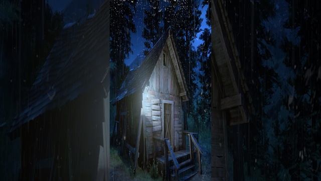 Красивый прохладный дождь с редкими раскатами грома и уютными звуками грозы. Rain ASMR