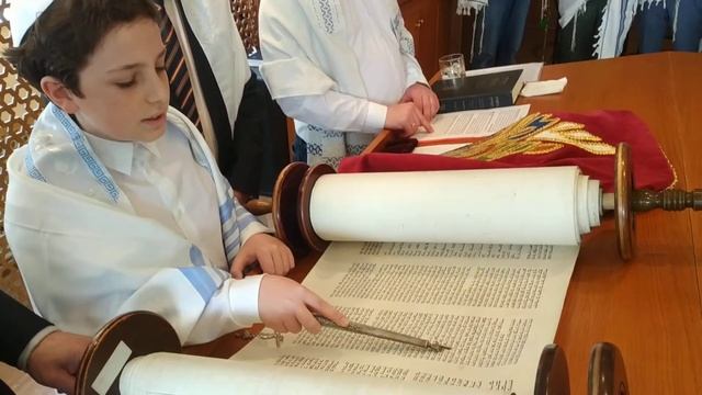 Бар-Мицва Давида бен Авраам - Алия ле-Тора (20.04.2019)