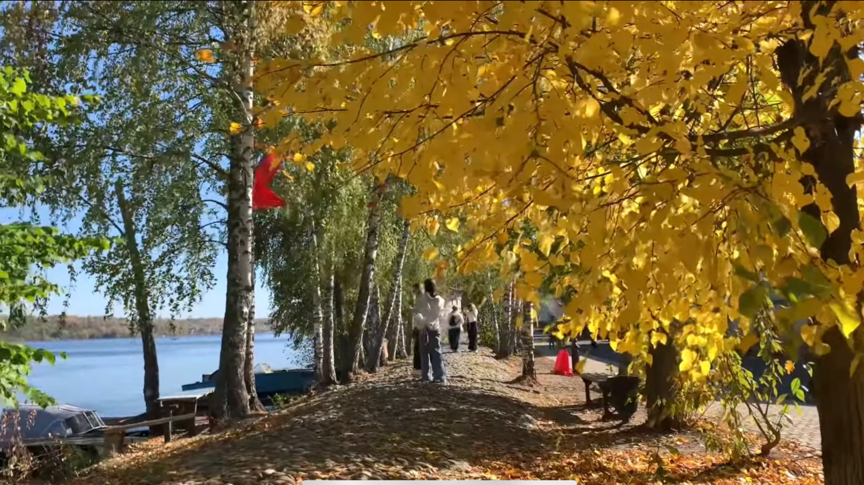 Прогулка по Плёсу, золотая осень, река Волга, Ивановская обл.