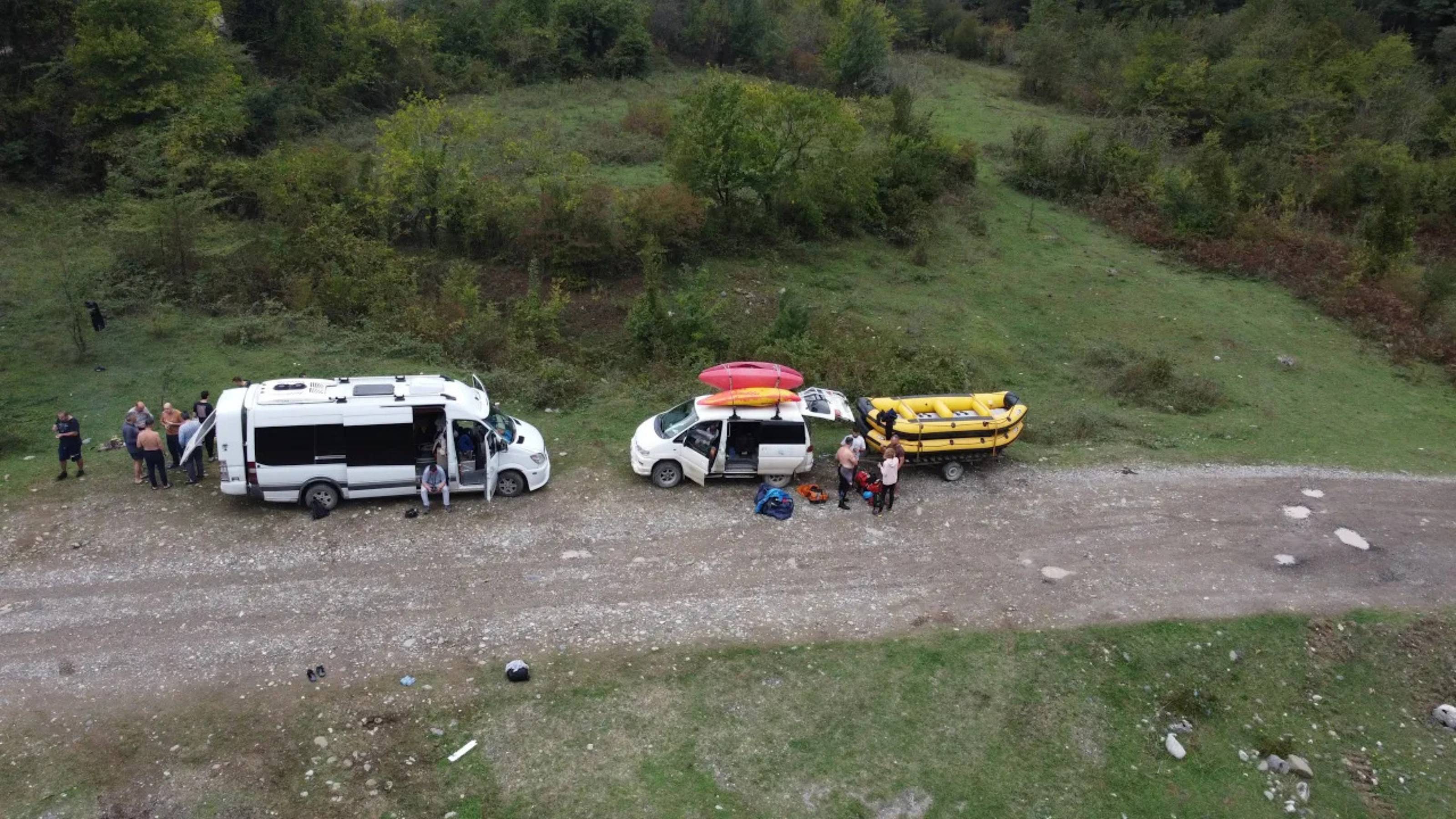 2022, октябрь, Грузия, р.Риони, 1-й день сплава